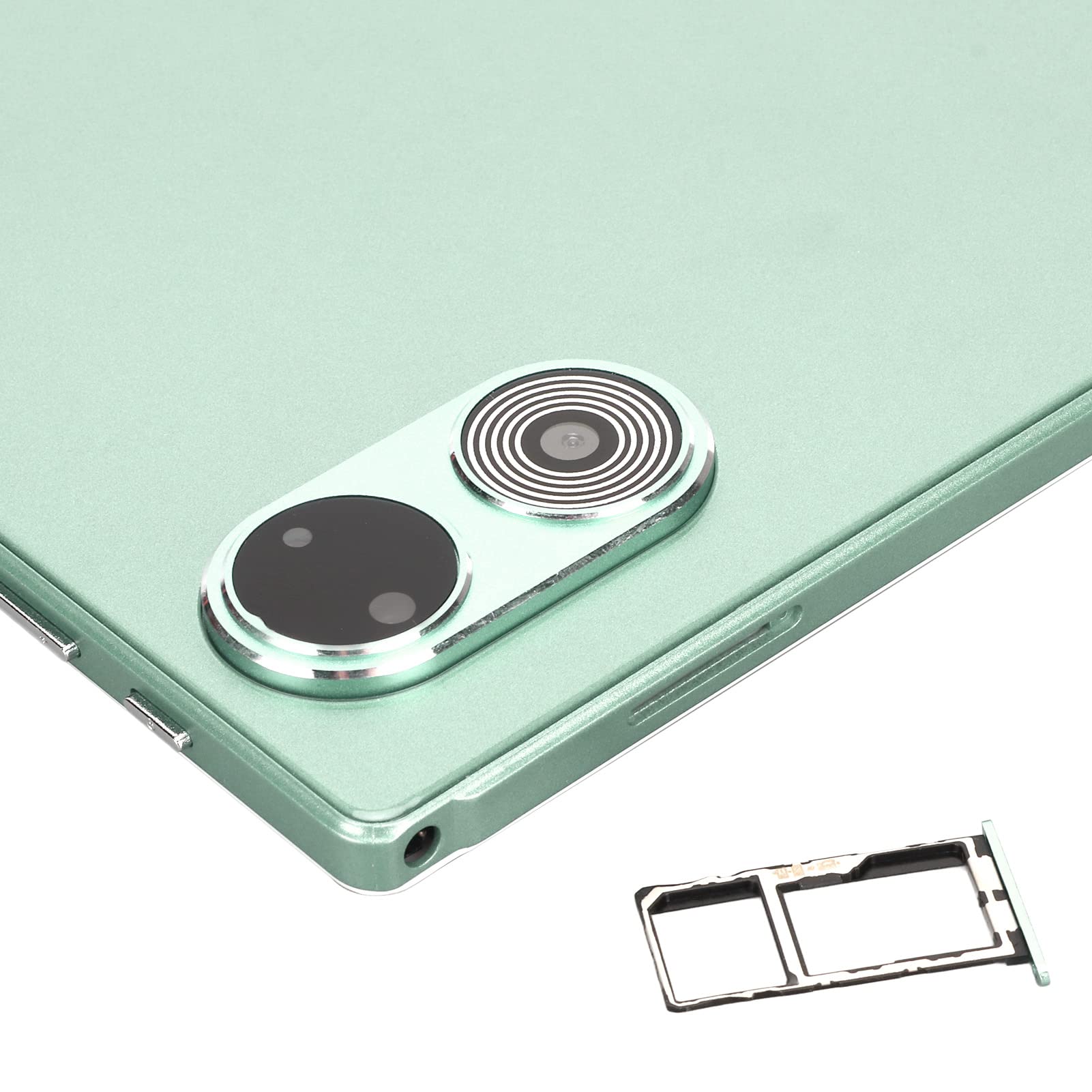 Septpenta 10.1β 128GBGB Tablet, 8GB RAM 128GB ROM Octa Core 4G LTE 8800mAh 2.4G 5G WiFi Tablet, 1920X1200 Resolution, Compact, Slim Design, Kid Friendly, Sturdy Metal Frame, Android 11.0(Green)