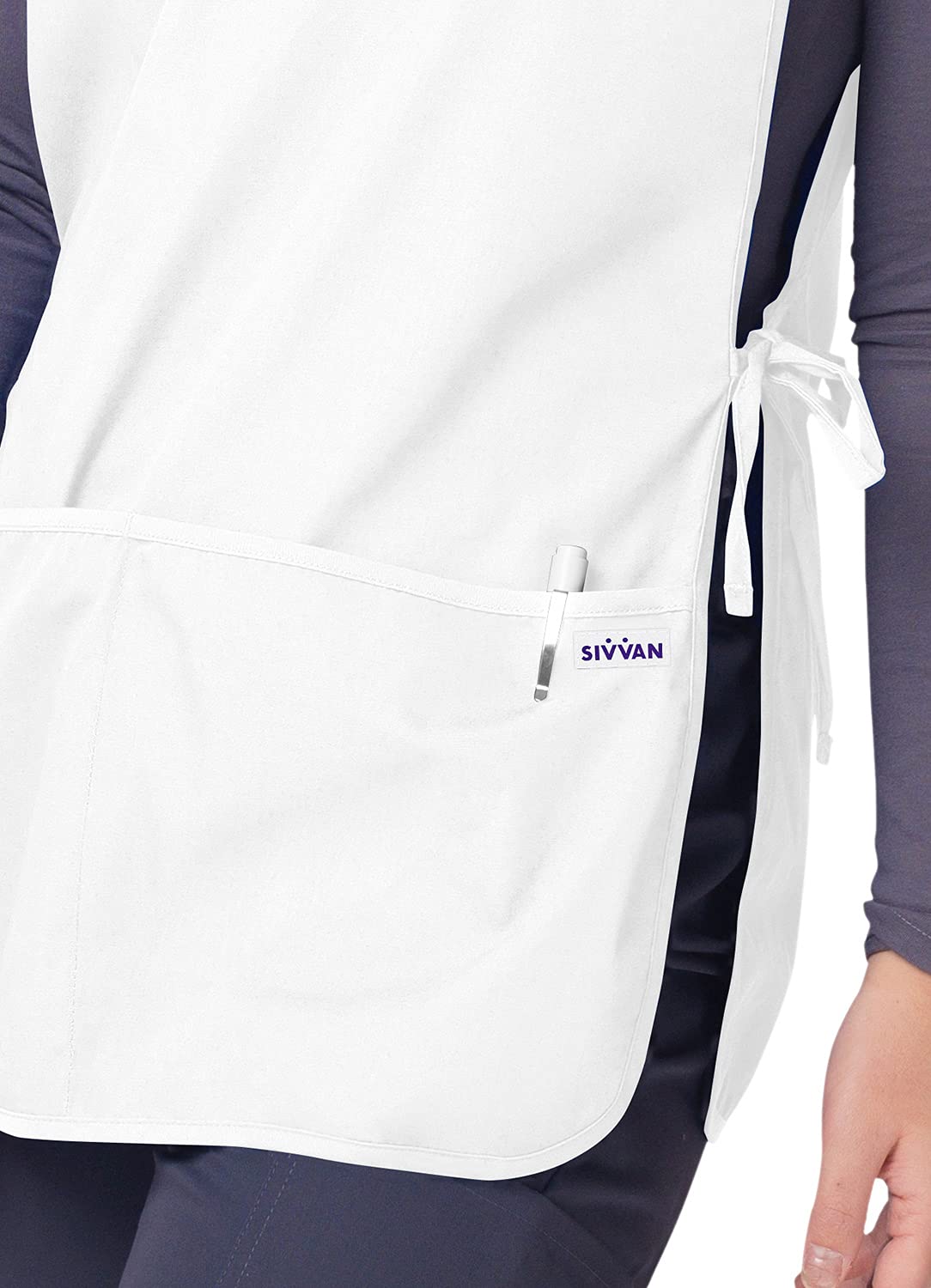 Sivvan Unisex Apron - Cobbler Apron - S8700 - White - R