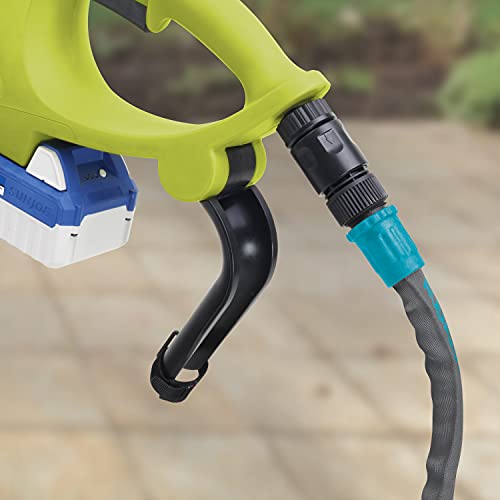 Sun Joe 24V-PSC 24-Volt IONMAX Cordless Surface & Patio Cleaner Kit, Nylon Bristle Brushes, Dual Spray Nozzle, W/ 4.0-Ah Battery + Charger