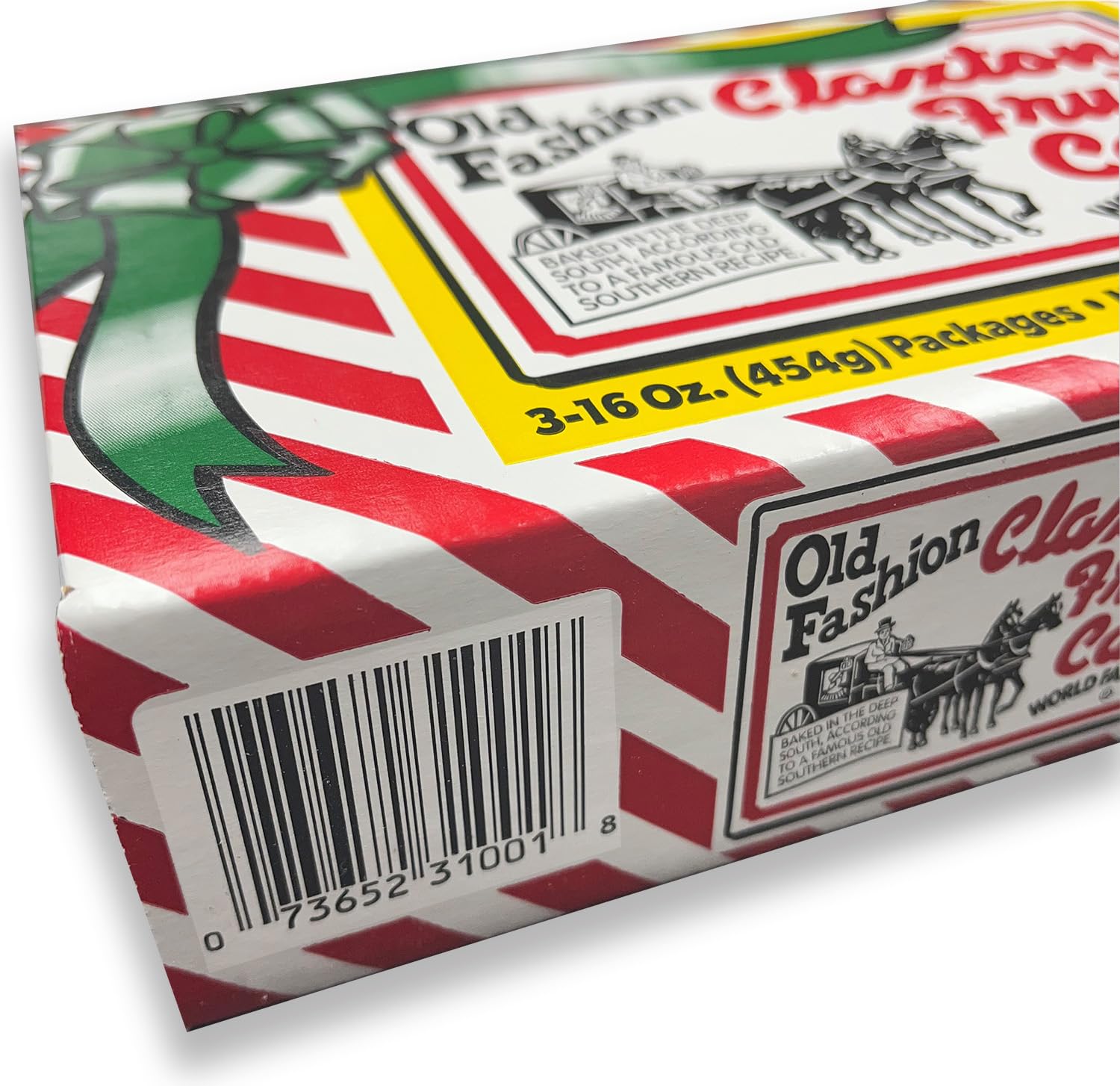 Old Fashion Claxton Fruit Cake - 3-1 Lb. Size - Regular Recipe
