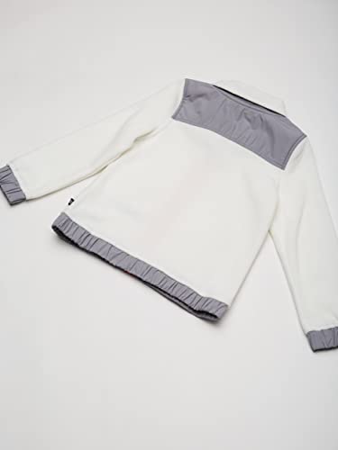Nautica Girl's Full-zip Fleece Jacket, Signature Logo Design, Lightweight & Wind Resistant, Grey Heather, 38