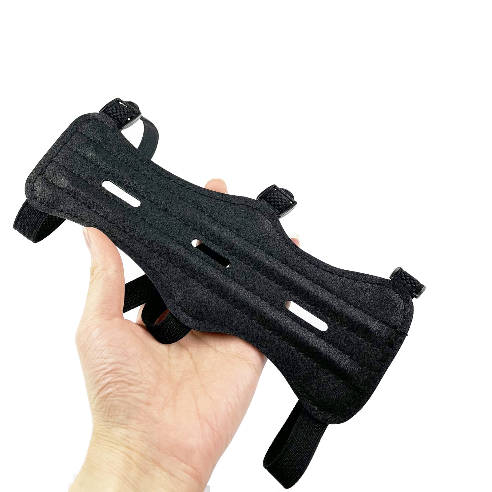 Zelerdo 2 Pack Archery Arm Guards and 2 Pack Archery Finger Tabs,Right Hand