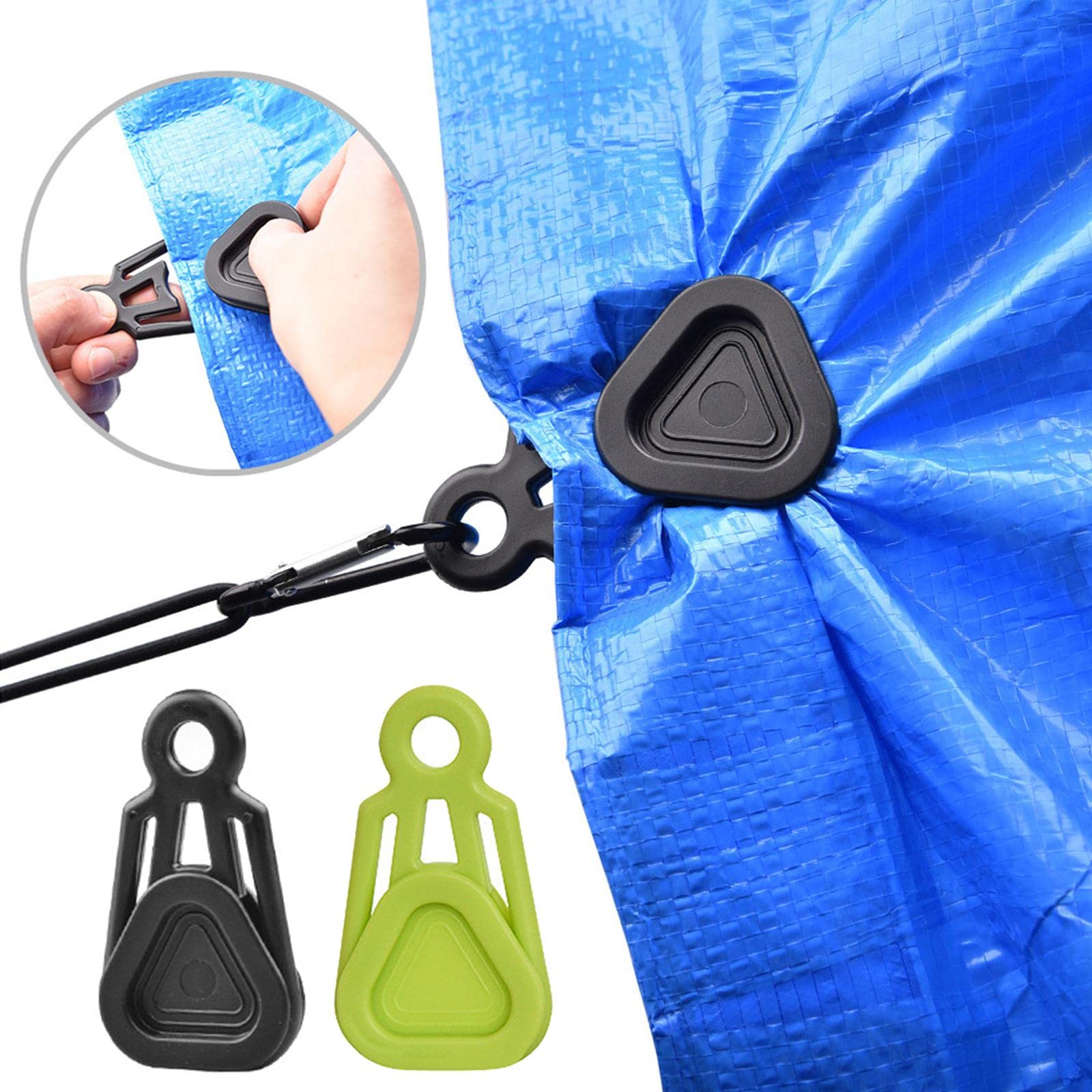Tarp Clips Heavy Duty Lock Grip, Tent Plastic Clip Without Damaging A Hole, 1pc/10pcs Canvas Tie Down Clips for Outdoor Camping, Tent, Awning, Banner, Cover, Tarps,Pool and Plastic Sheeting