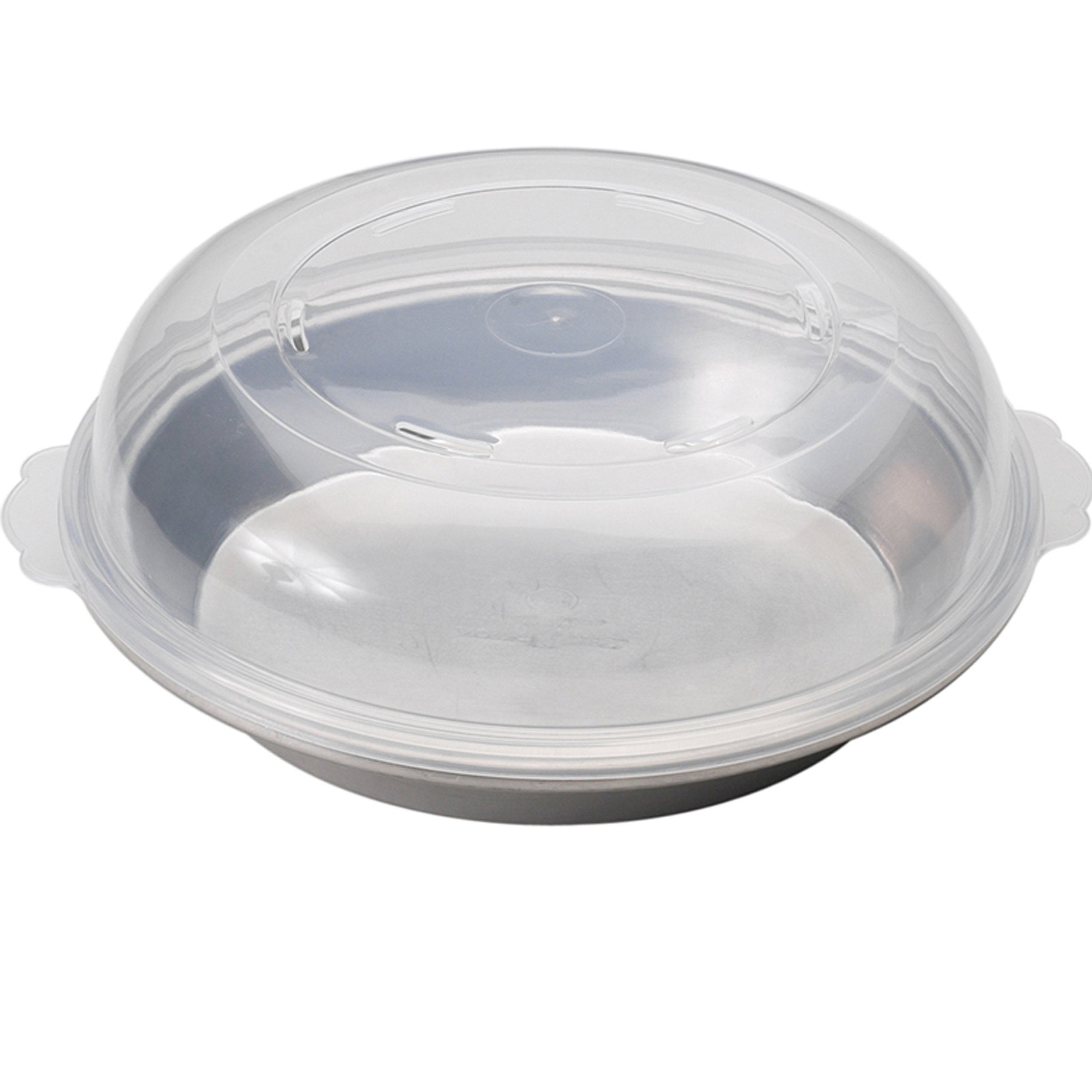 Nordic Ware Natural Aluminum Commercial Hi-Dome Covered Pie Pan and Cake Pan with Lid