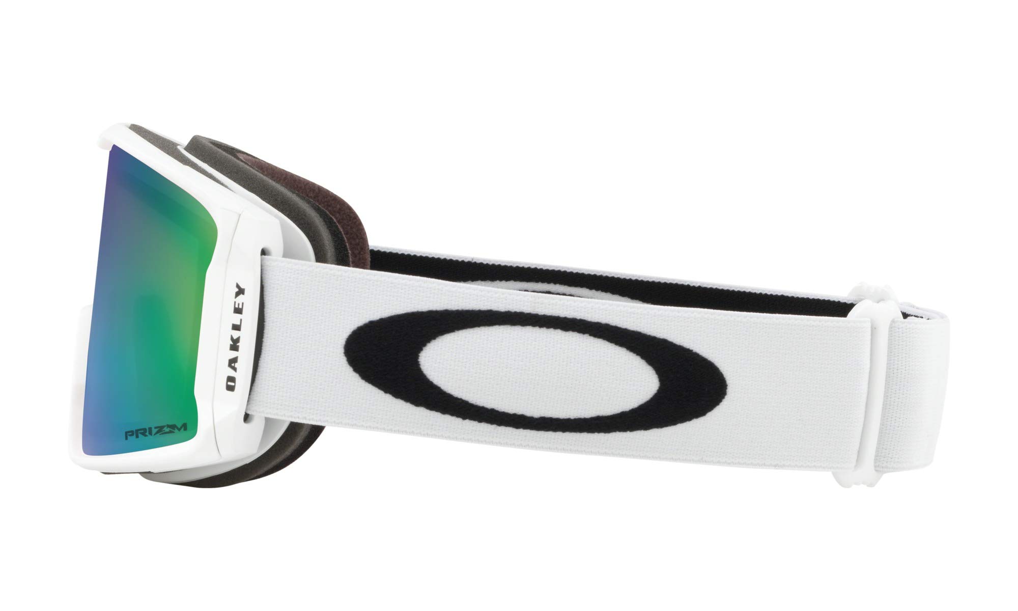 Oakley Line Miner XM Snow Goggles Matte White with Prizm Jade Iridium Lens