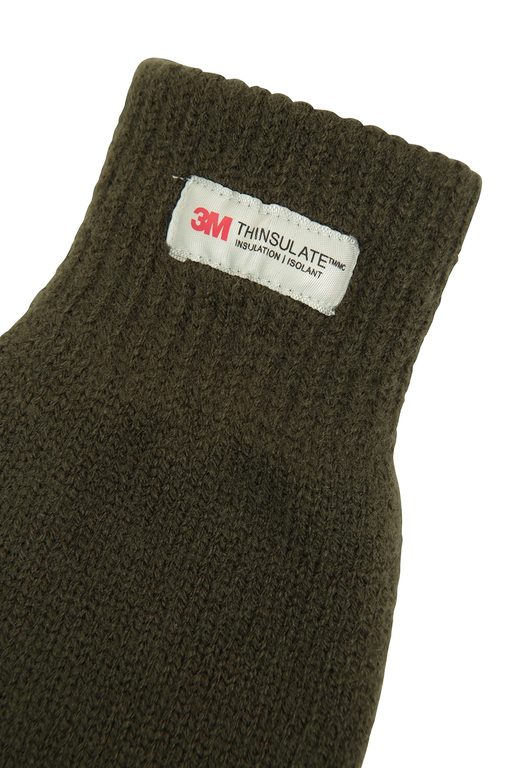 Mountain Warehouse Thinsulate Mens Knitted Gloves Khaki