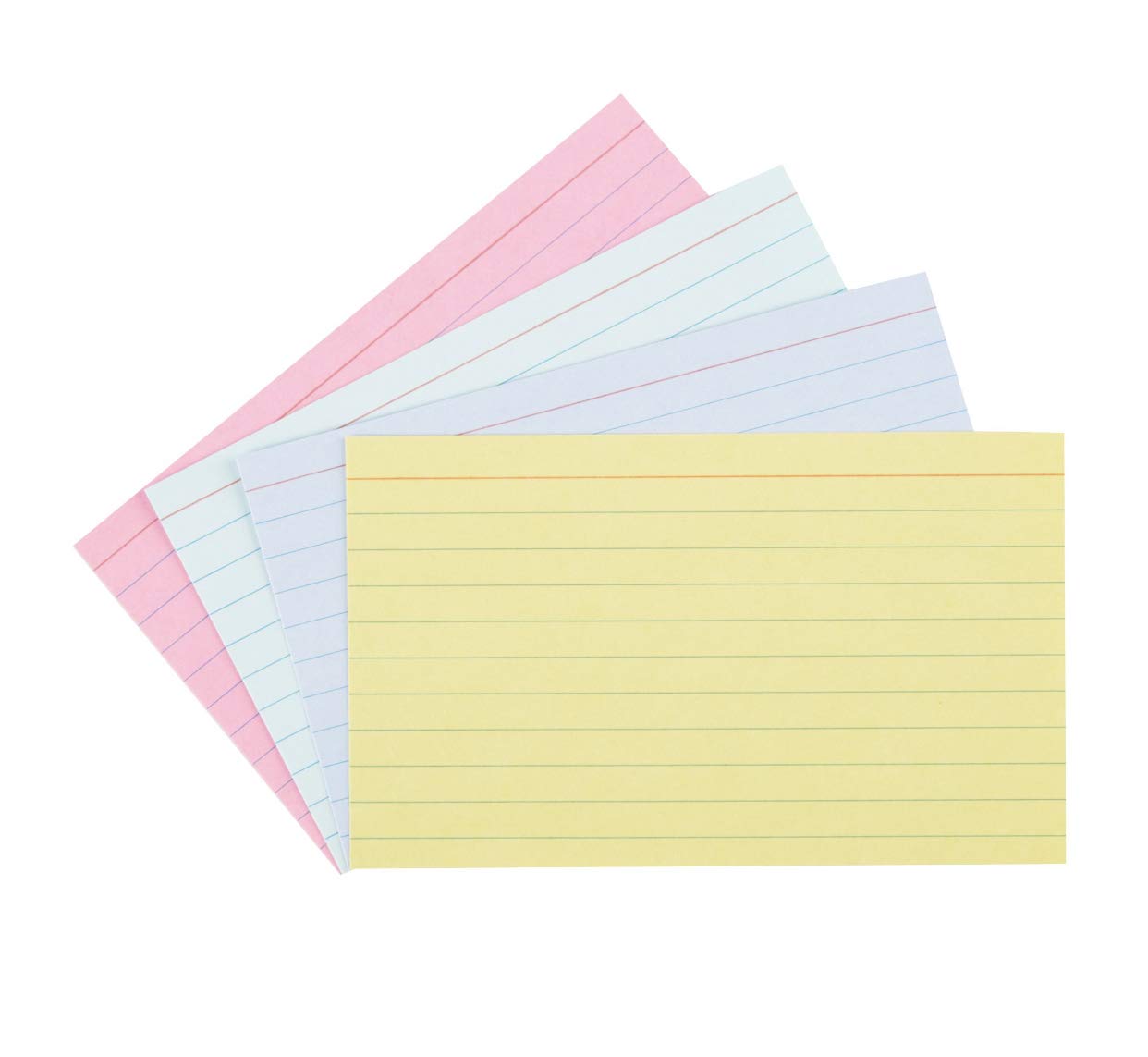 Pen + Gear Ruled Index Cards, Pastel, 3 in x 5 in, 100 Count