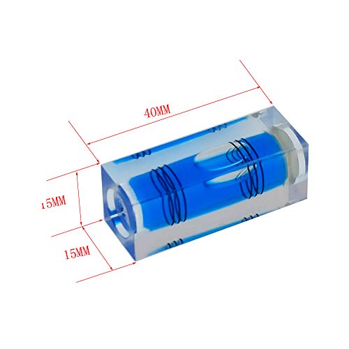 XMLEI high precision mini leveling bubble mini leveling bubble three line flat bead leveler level ruler household level instrument (blue)