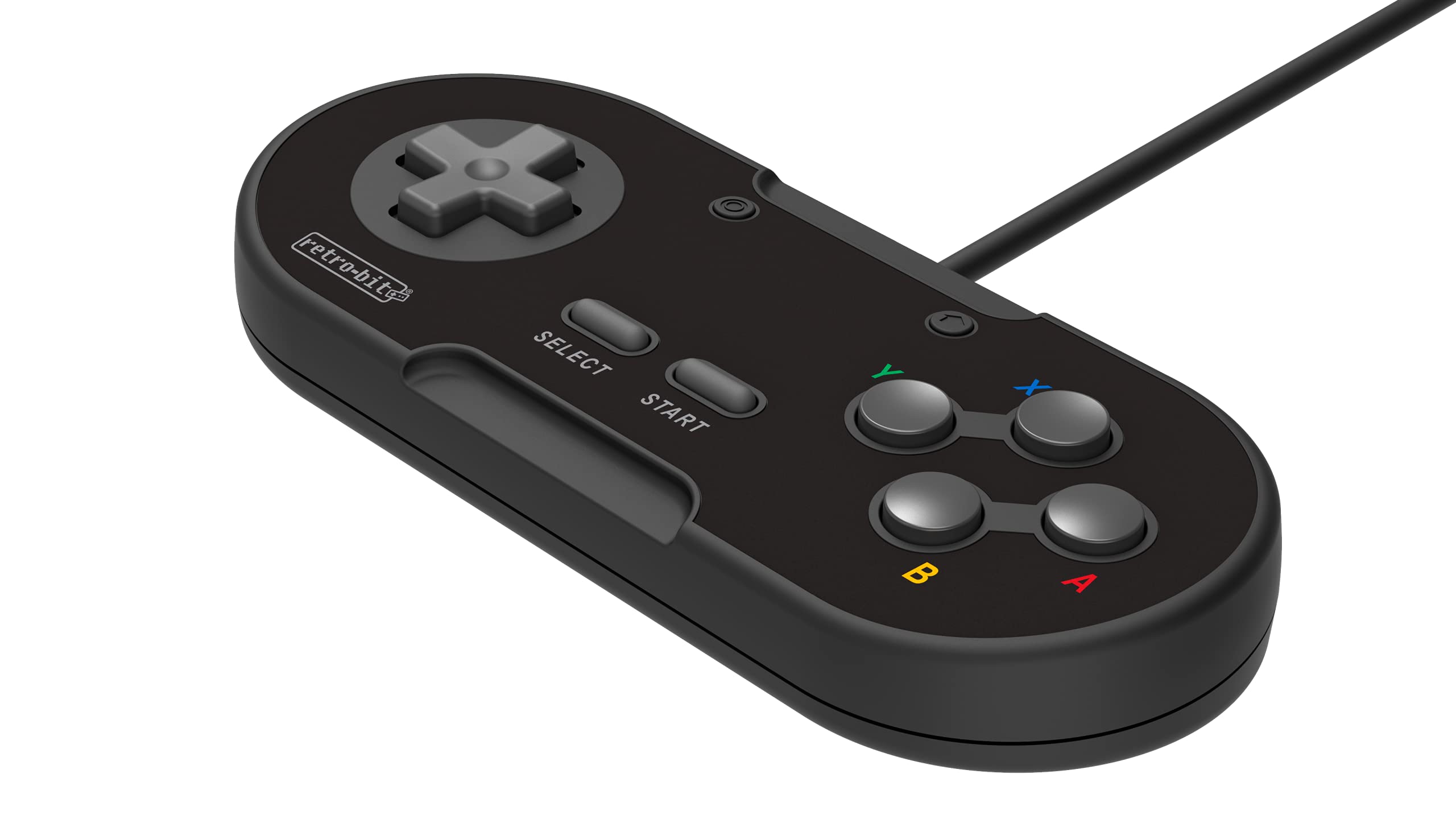 Retro-Bit Legacy 16 Wired USB Controller - Features Home, SS & ZL/ZR Buttons - for Switch, PC, MacOS, RetroPie, Raspberry Pi - Onyx