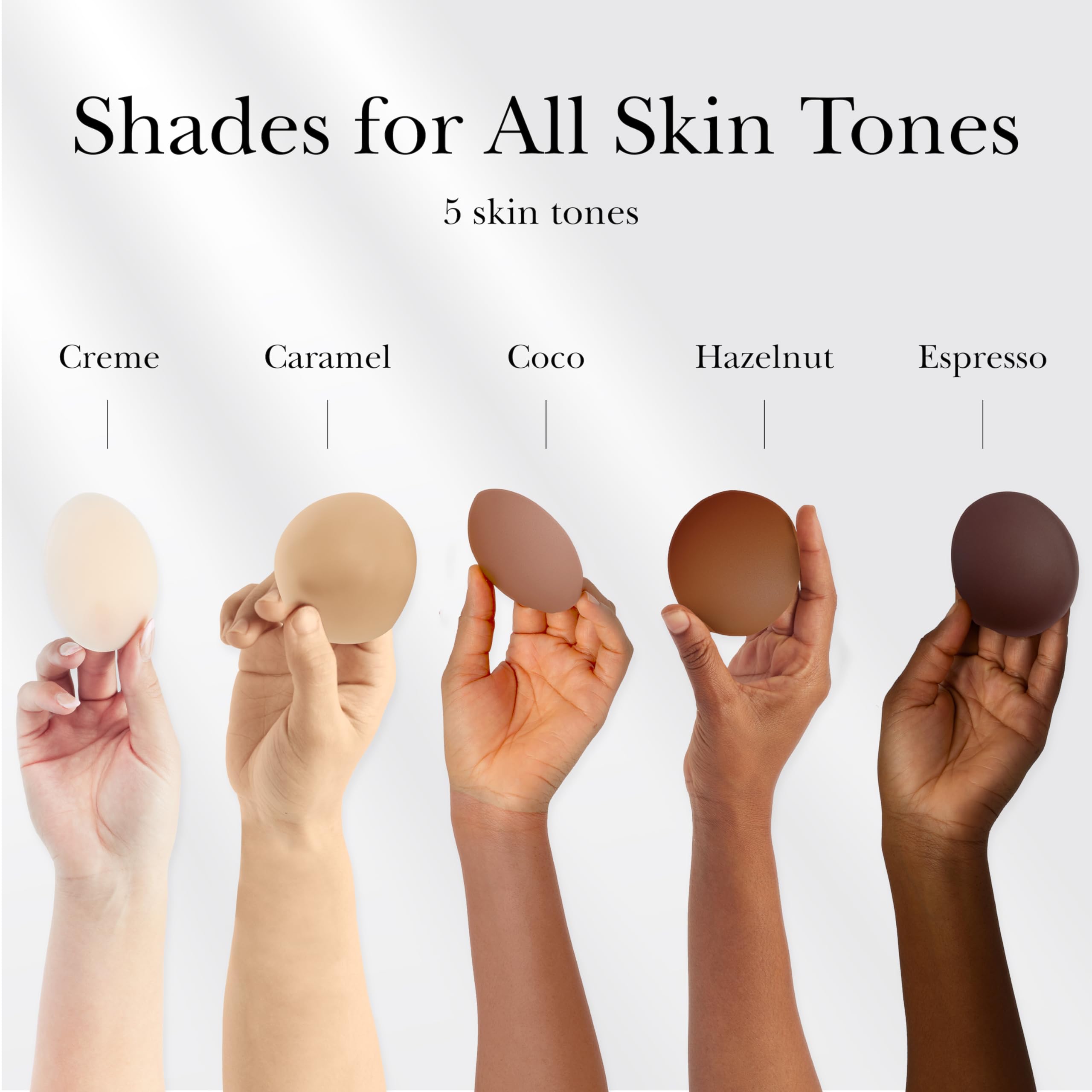 Nippies Non-Adhesive Bra Liner Nipple Covers for Women β Reusable Silicone No-Show Inserts Bra Pad Enhancements with Travel Box - Coco