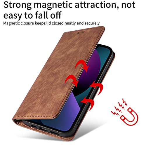 OLOBBIRD Vintage Wallet Stand Phone Case for Samsung Galaxy A70 A50 S A40 A30 A20 E A10, Magnetic Closure Card Holder Back Cover, Business Skin-Friendly Protective Shell(Green,A40)