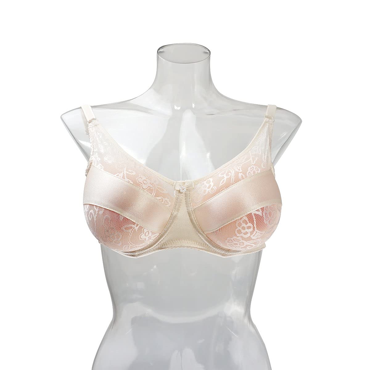 NORFULL Special Pocket Bra for Silicone Breast Forms Post Surgery Mastectomy Crossdress White Bra Size 38/85