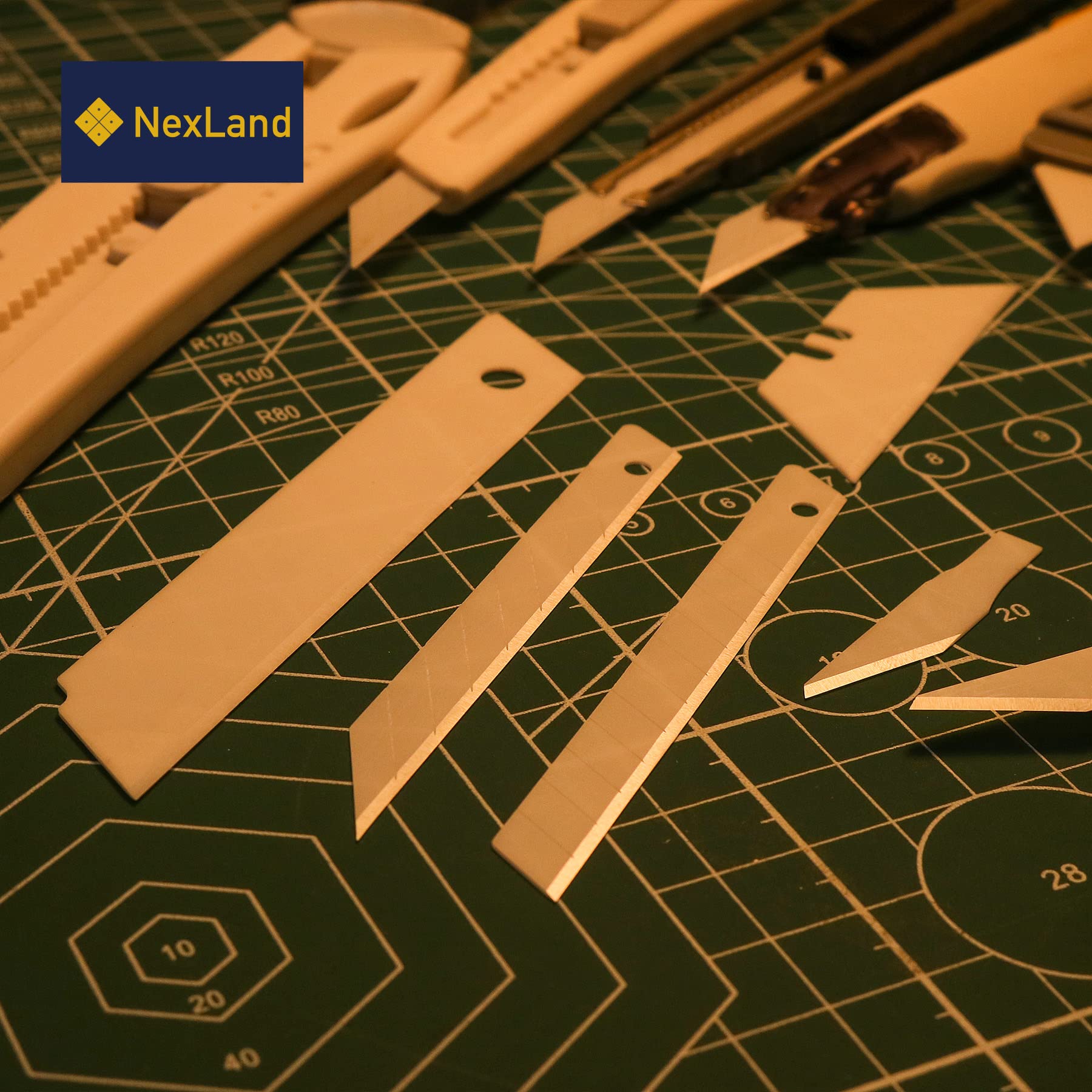 NexLand Ceramic Blade UB1 Ultra-Sharp Utility Blades 9mm 60 degree Snap-Off Utility Knife Replacement 3pcs