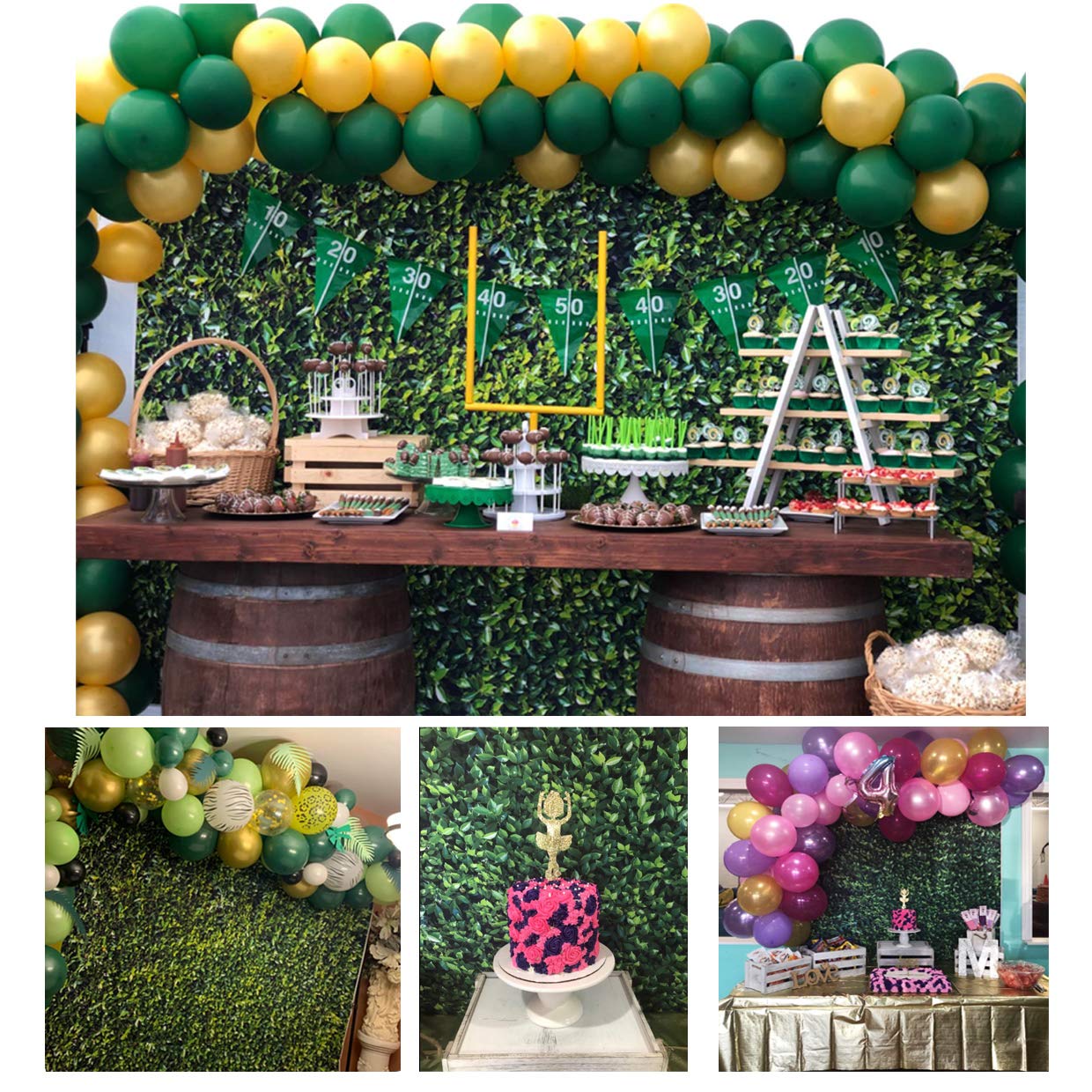 SJOLOON 7X5ft Green Leaves Backdrop Grass Backdrop Natural Green Lawn Party Photography Backdrop Birthday Newborn Baby Lover Wedding Photo Studio Props 10923