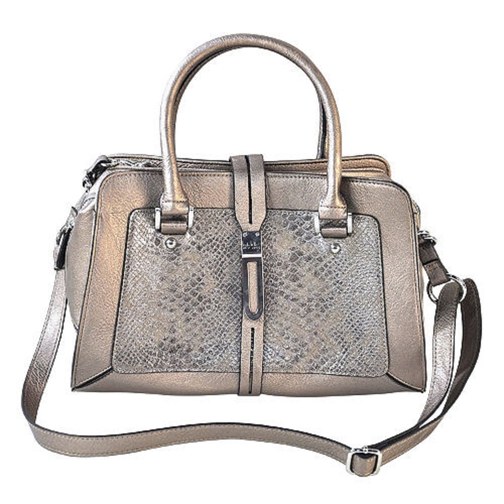 Nicole Miller New York Gabby Tote Handbag, Pewter