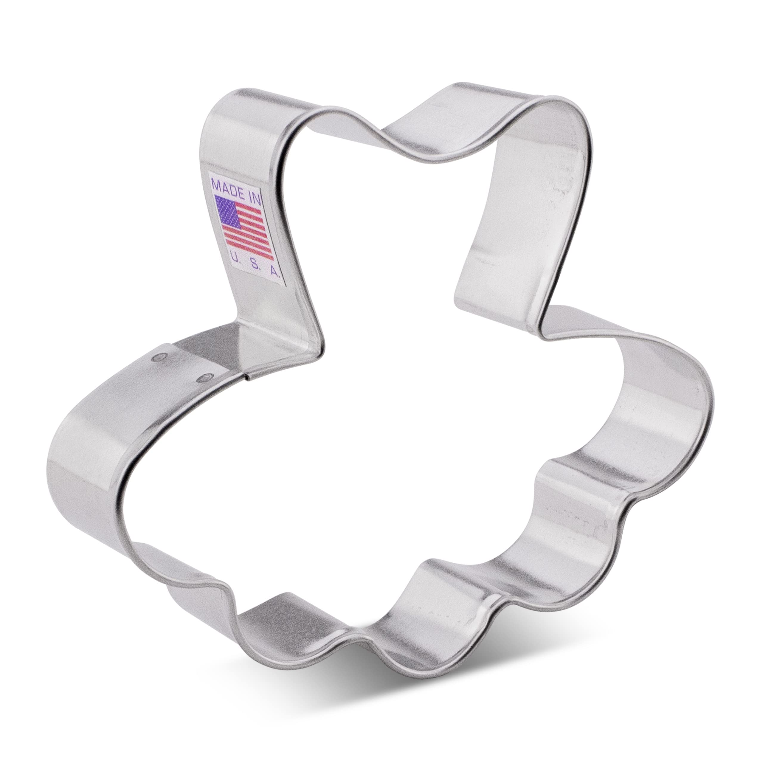 Tutu Ballet Dance Cookie Cutter 3.5" Made in USA by Ann Clark