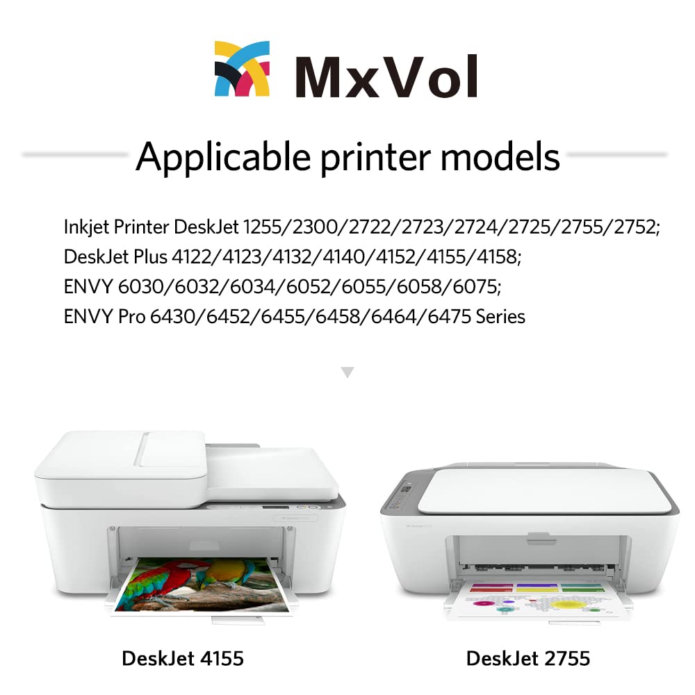 MxVol 215A Toner Cartridges 4 Pack (with Chip) Compatible Replacement for HP 215A W2310A W2311A W2312A W2313A use for HP Laserjet Pro MFP M182nw M183fw M155 M182 M183 Series Printer (4-Pack) (67XL)