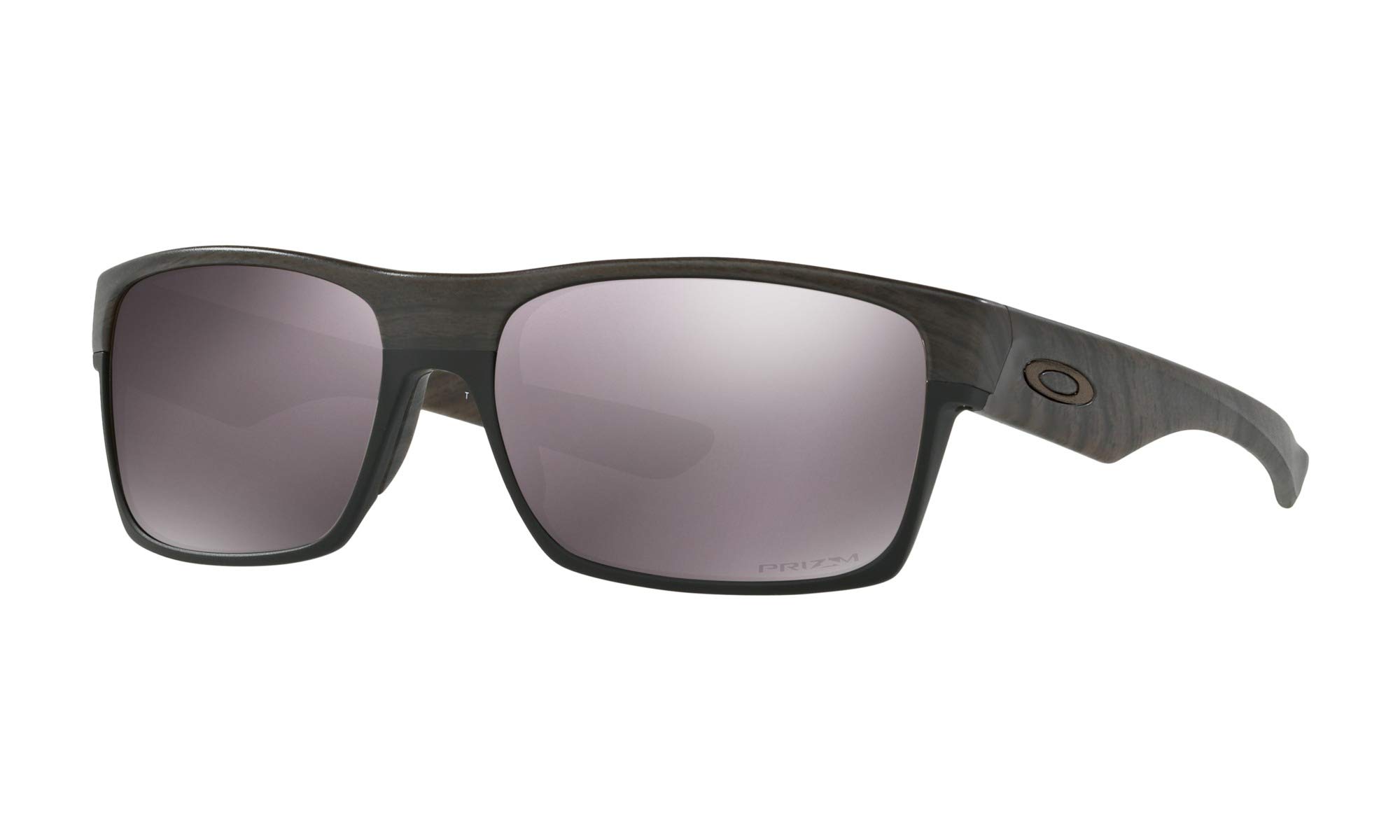 Oakley Twoface Sunglasses (Woodgrain Frame/Prizm Daily Polarized Lens) with USA Flag Lens Cleaning Kit