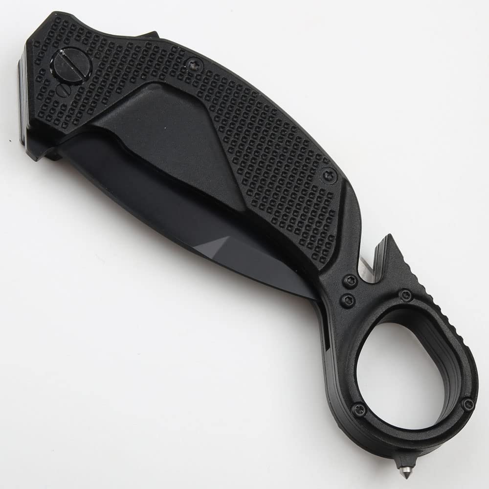 WRM Tactical Pocket Hunting Folding Knives, Glass Breakers, Seat Belt Cutters, Survival Knives for Emergency Situations, 6061 Aluminum Handle