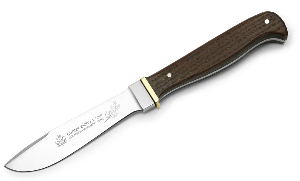 PUMA Hunter Eiche Oak German Made Hunting Knife with Leather Sheath (Special Edition)