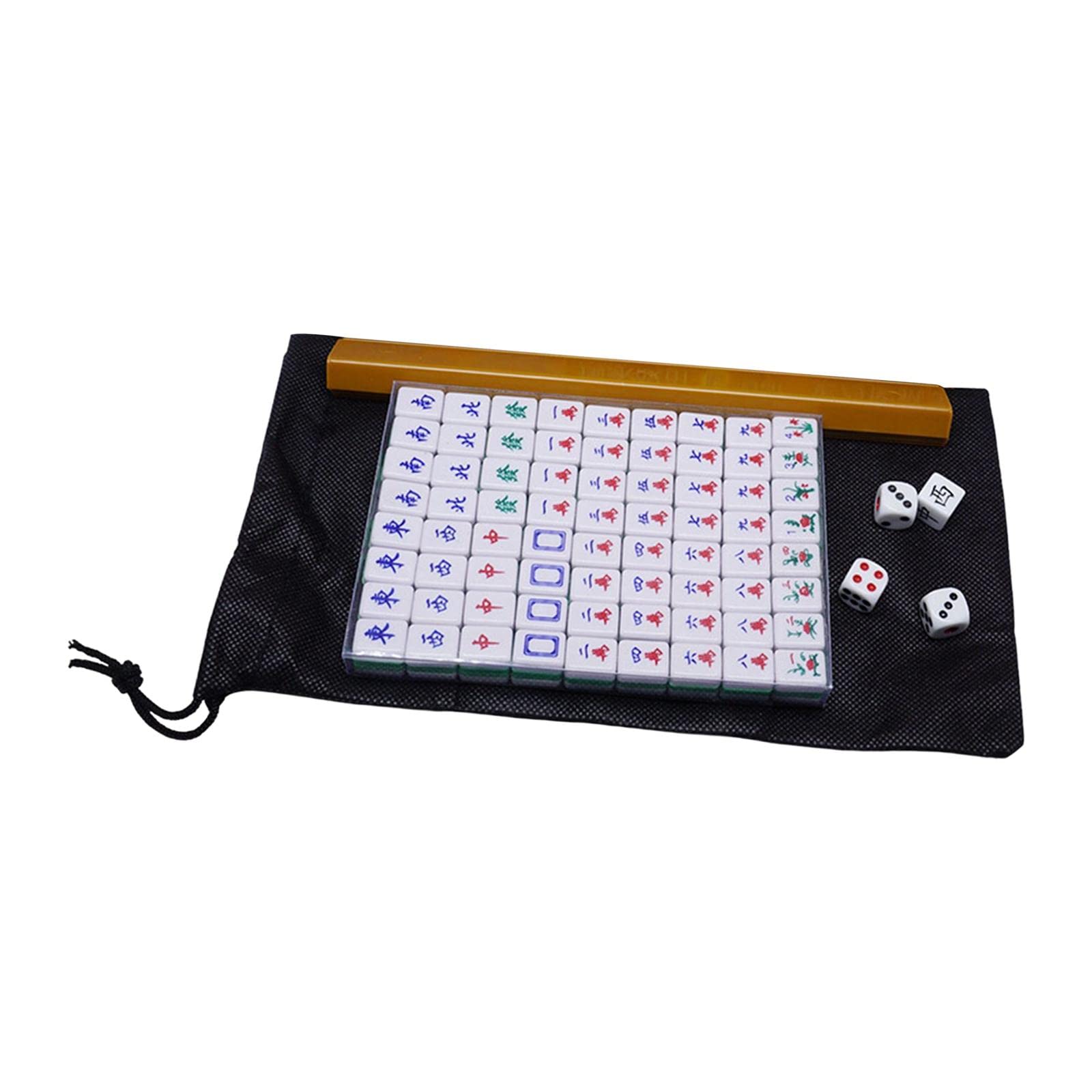 Vaveren Traditional Chinese Mahjong Game Set Chinese Version Game, Board Game Classic Tiles Games for Chinese Game Play Birthday Gifts