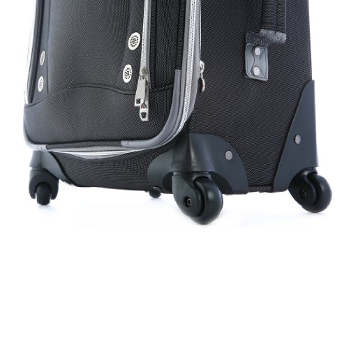Olympia U.S.A. Skyhawk 26 Inch Expandable Airline Carry-On,Black,One Size