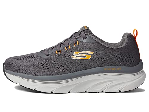 Skechers D'Lux Walker Commuter Charcoal/Orange 7 D (M)