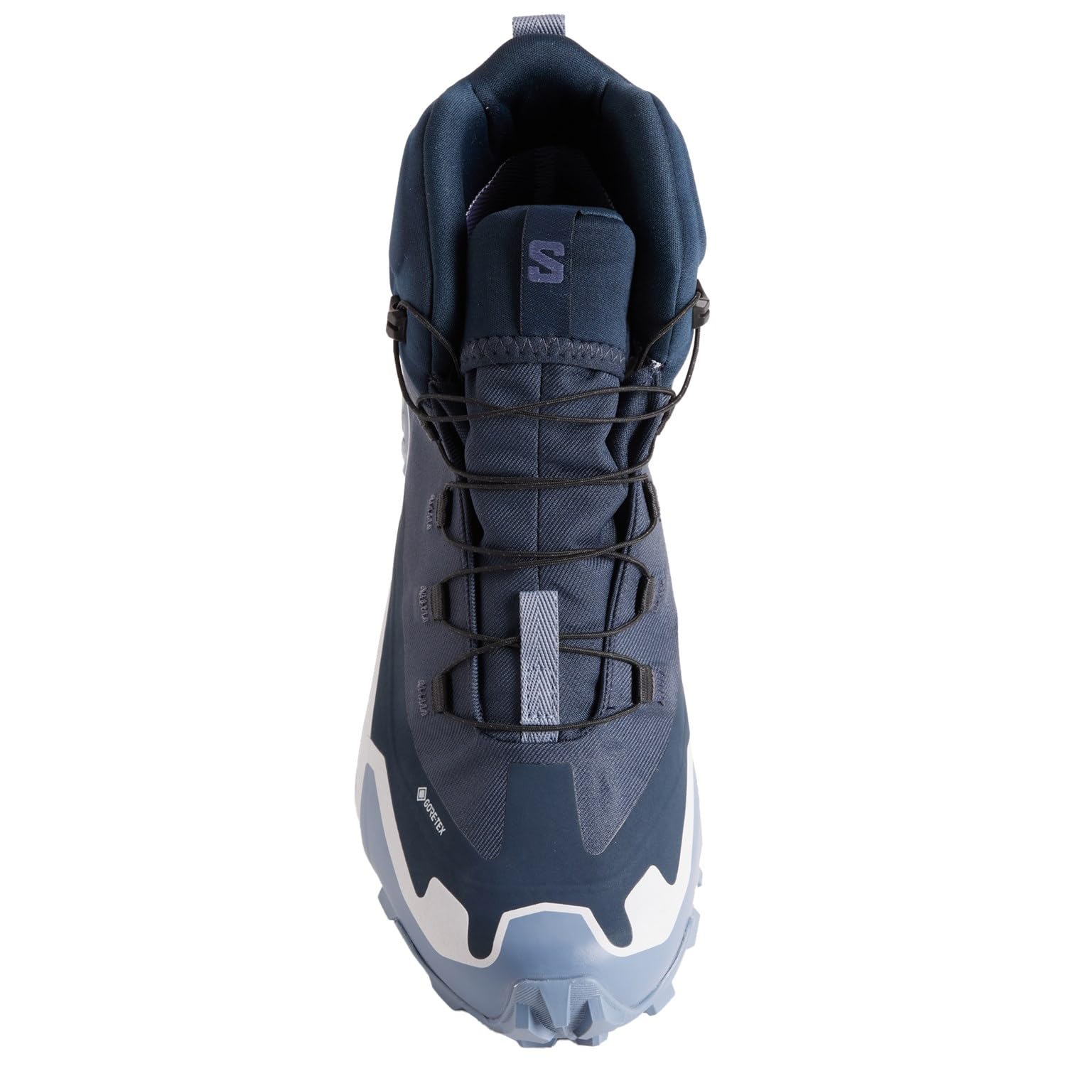 Salomon Cross Gore-TEX Hiking Shoes for Women, Slate/Trooper/Almond Cream, 7