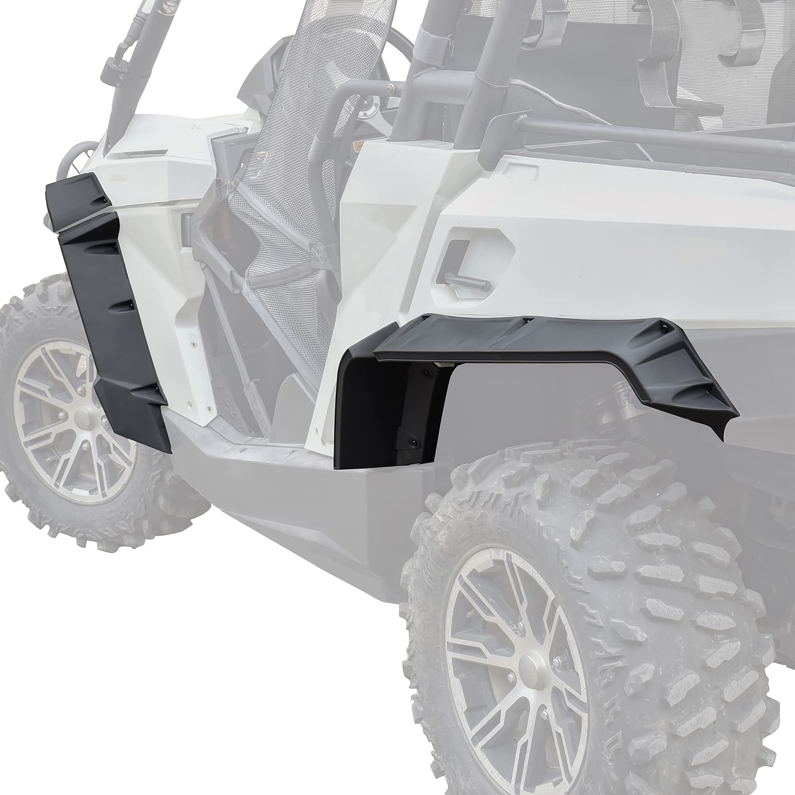 SAUTVS Extended Fender Flares Mud Flaps Wider XXL Mud Guards Extension for Can-Am Commander & Commander Max 800 1000 2011-2020 Accessories (8PCS, Replace 715002451, 715001013)