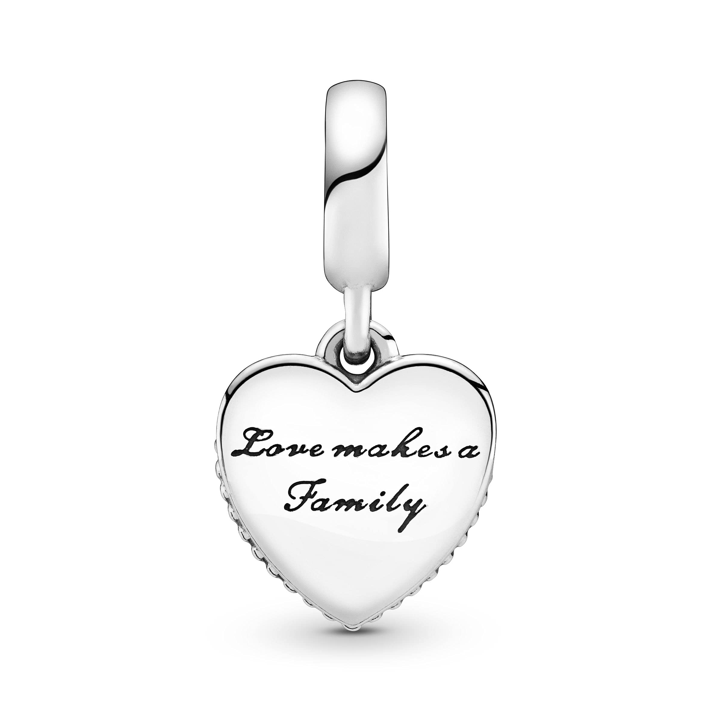 Pandora Jewelry Love Makes A Family Dangle Cubic Zirconia Charm in Sterling Silver