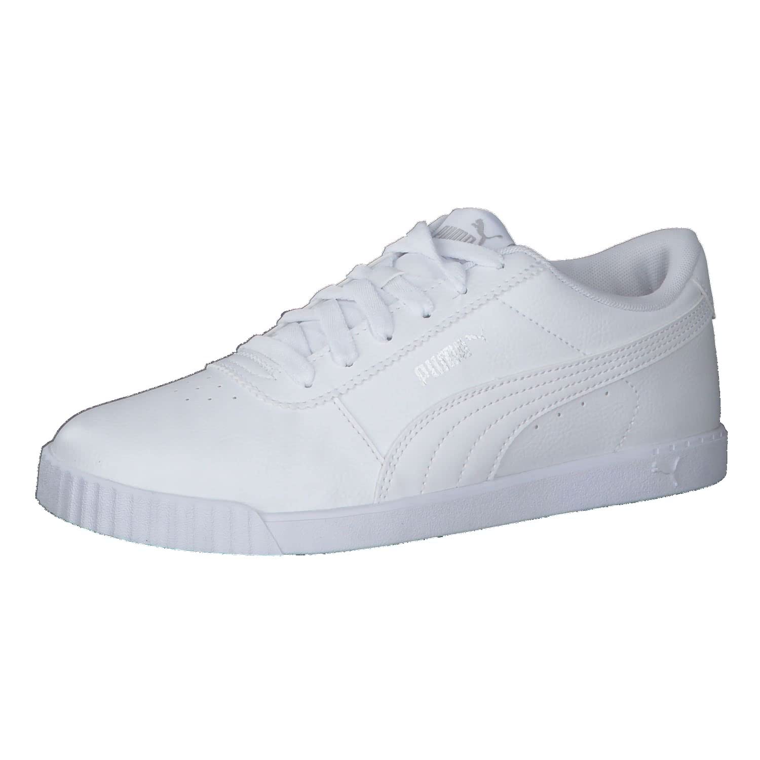 PUMA Women's Carina Slim SL Sneakers, White White, 7.5