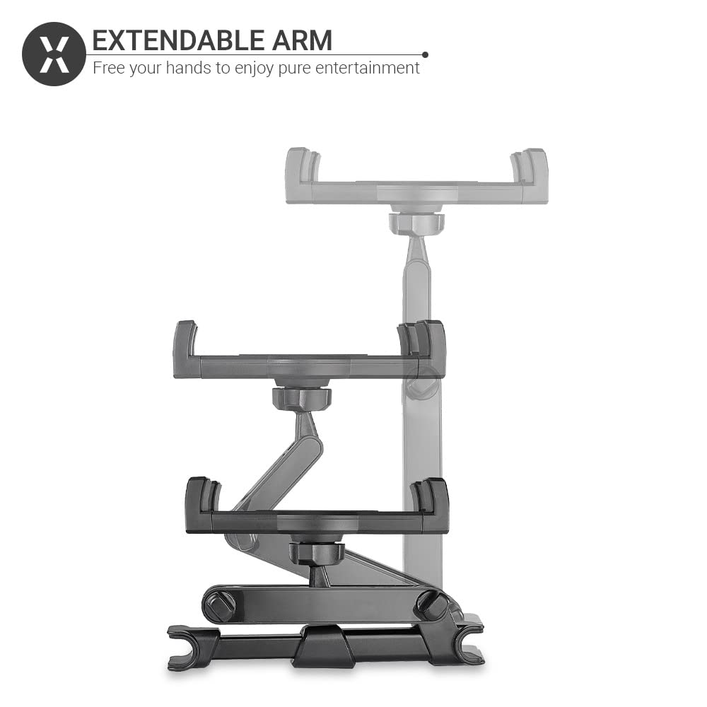 Olixar Car Mount for Nintendo Switch, Perfect for Back Seat Passengers - Headrest Mount - 360 Degree Rotation - Designed for Nintendo Switch and Switch OLED - Recommended by T3