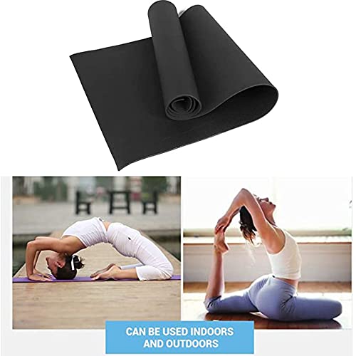Superjiuex Durable Yoga Mat 4mm Single-sided Embossing Fitness Yoga Mat Environmental Protection Floor Mat Dance Mat