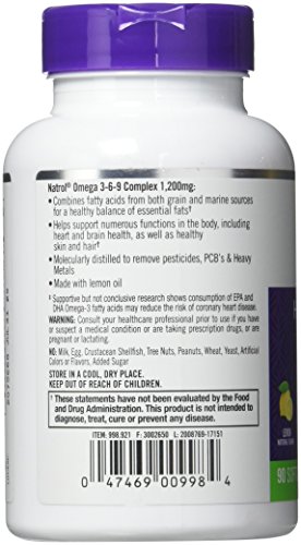 Natrol - Omega 3-6-9 Complex, 90 softgels