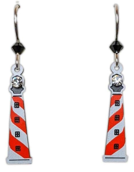 VuDung Store LIGHTHOUSE Hypo-Allergenic Earrings, Sterling Silver Plated, by DungVu Store jewelry 03102022