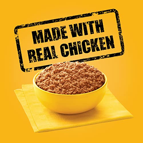 PEDIGREE CHOPPED GROUND DINNER Adult Canned Soft Wet Dog Food with Chicken, 13.2 oz. Cans (Pack of 12)