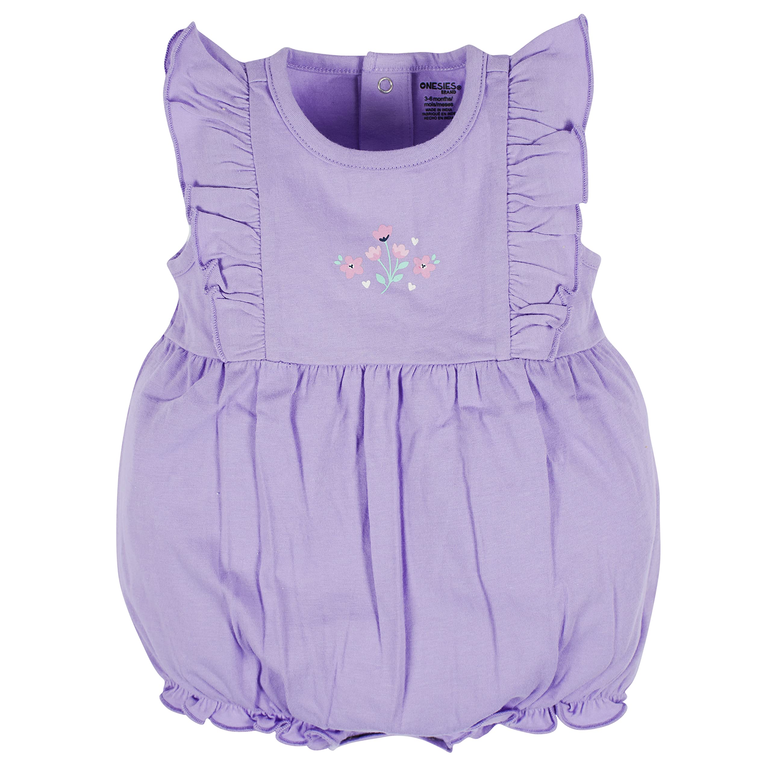 Onesies Brand Baby Girls 3-Pack Romper, Rainbows, 0-3 Months