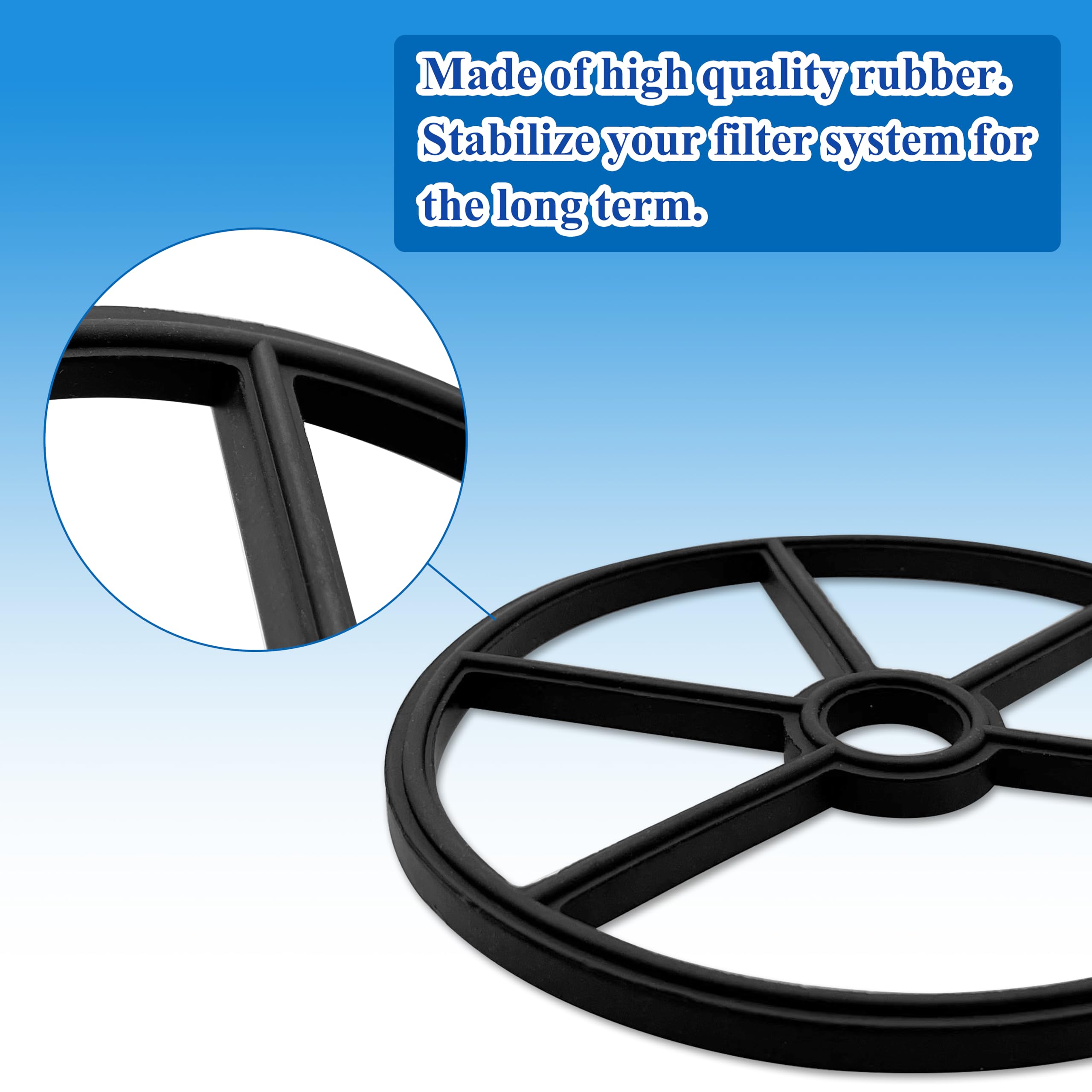 TIROAR Pool Filter Valve Spider Seat Gasket Seal Kits Compatible with Hayward SP0710, 0710X, 0711, 0712, 1 1⁄ 2" Vari-Flo Valves (1976-Pre) Replacement for “X” Valve Body