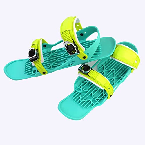 WUJIBAGUA Children's Ski Skate, Mini Short Skiboard Snowblades Adjustable Bindings Portable Snow Shoes Board Winter Skiing Equipment