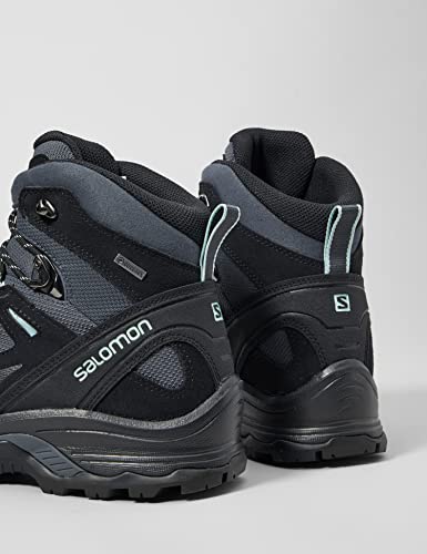 Salomon Quest Prime Gore-TEX Hiking Boots for Women, Ebony/Black/ICY Morn, 5