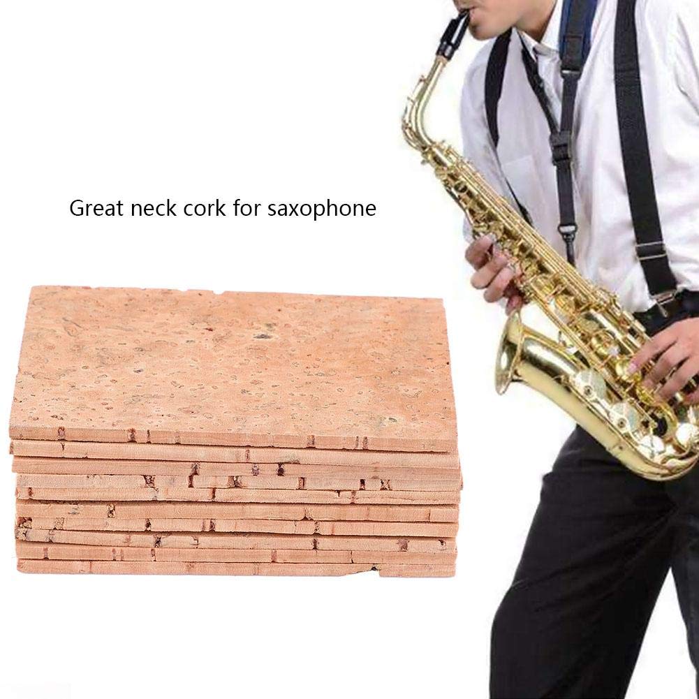 Sax Repair Accessories, Sax Neck Cork, 10Pcs Saxophone Repair Kit for Saxophone
