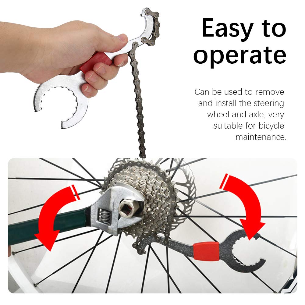 Uxsiya Road Bike Repair Tool Kits, Multifunction Portable Mountain Bike Repair Tool Easy to Operate Durable for Maintenance