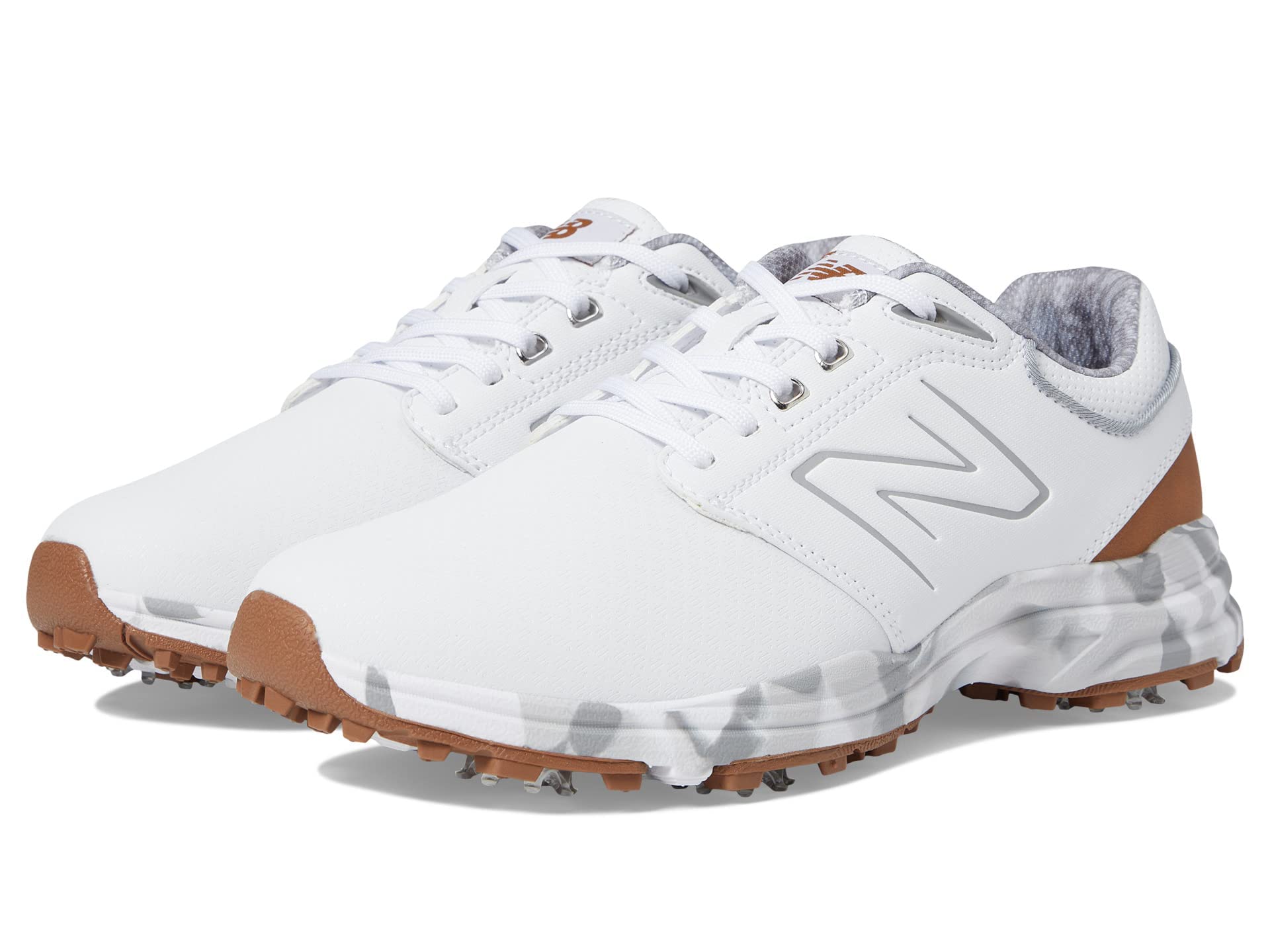 New Balance Men's Brighton Golf Shoe, White, 14 X-Wide