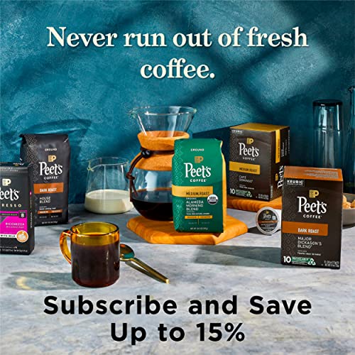 Peet's Coffee, Dark Roast Espresso Pods, Nerissimo, French Roast Style Intensity 11, 10 Count (1 Box of 10 Espresso Capsules)