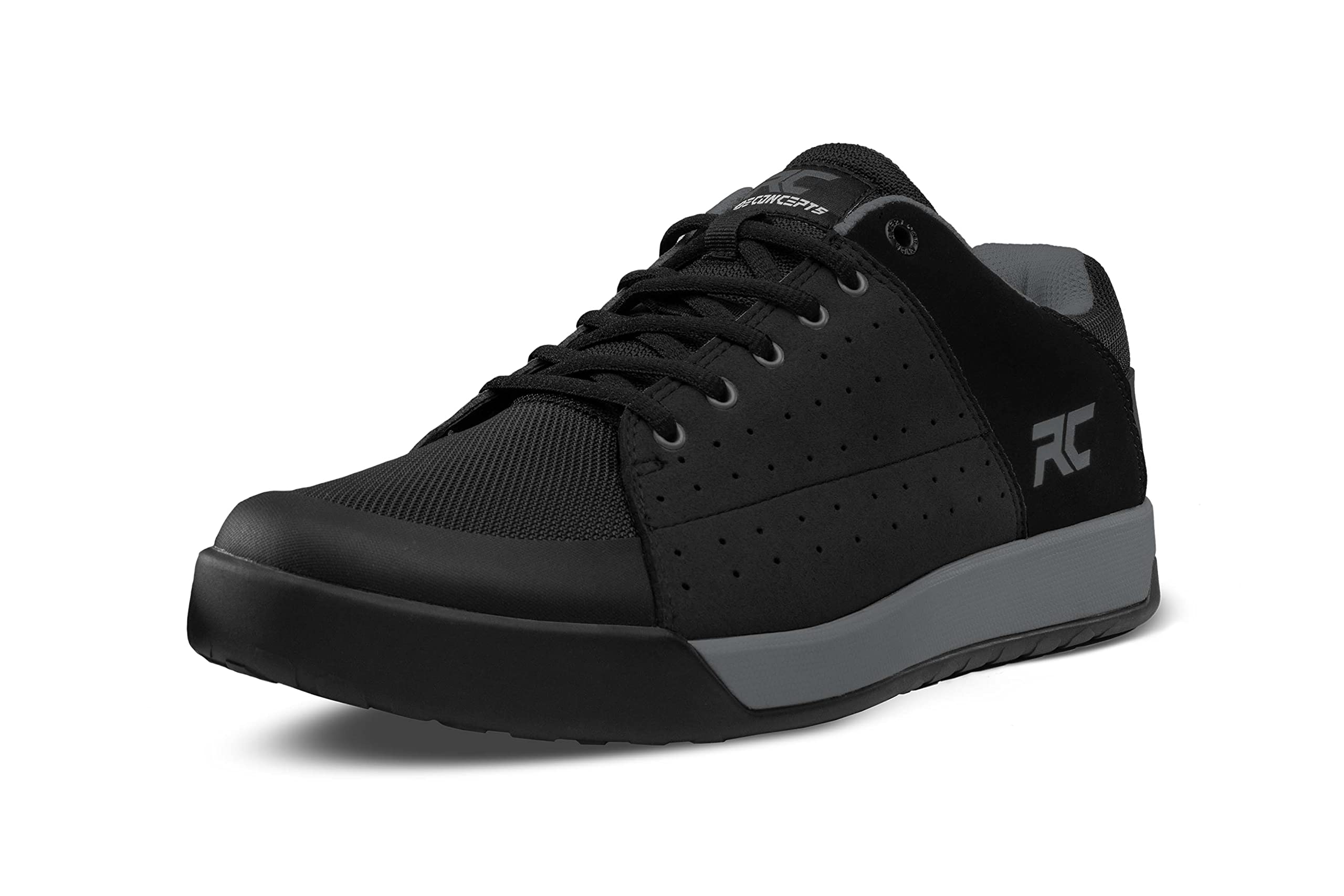 Ride Concepts Men's Livewire Flat Pedal Mountain Bike Shoe Black/Charcoal, 9.5 M US