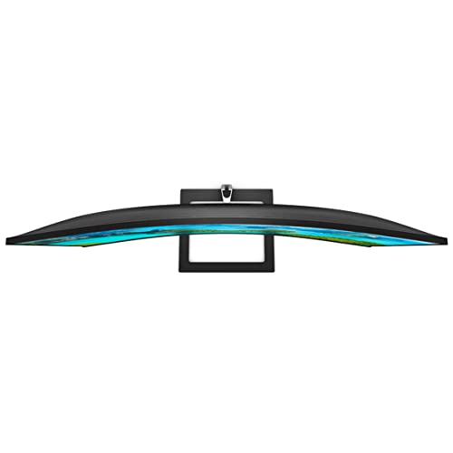 PHILIPS 325E1C 32" Surper-Curved Frameless Monitor, Quad HD 2K, 123% sRGB, 75Hz FreeSync, VESA, 4Yr Advance Replacement Warranty, Black/Silver