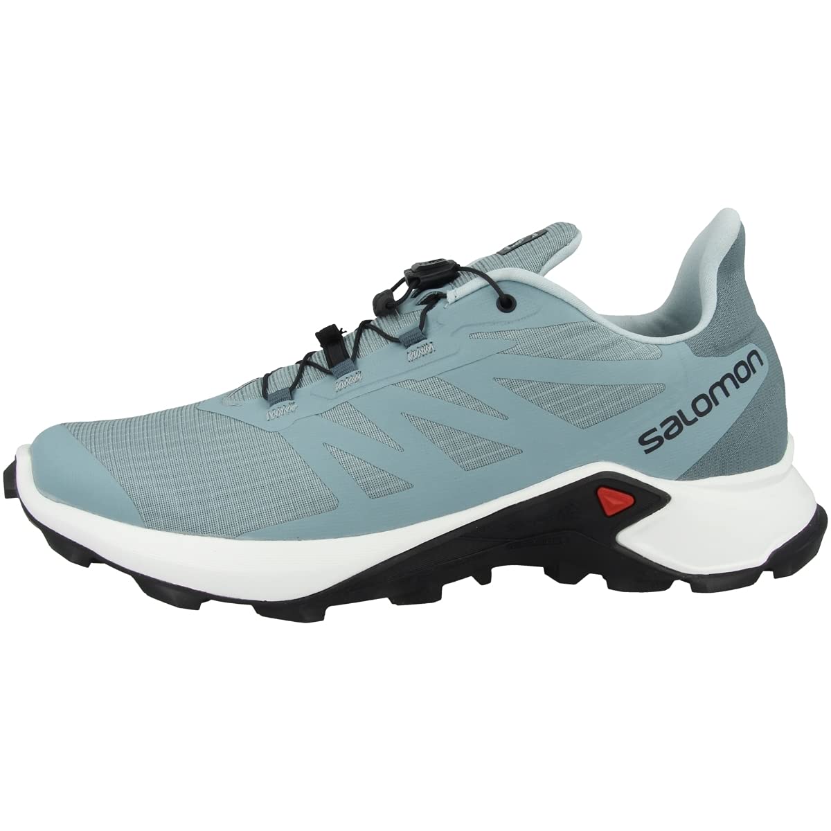 Salomon Supercross 3 Trail Running Shoes for Women, Delphinium Blue/White/Bluestone, 9.5