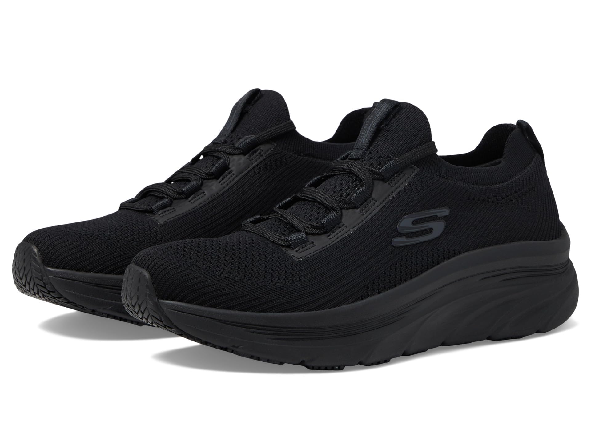 Skechers Women's Slip on Athletic Styling Health Care Professional Shoe, 7 Black