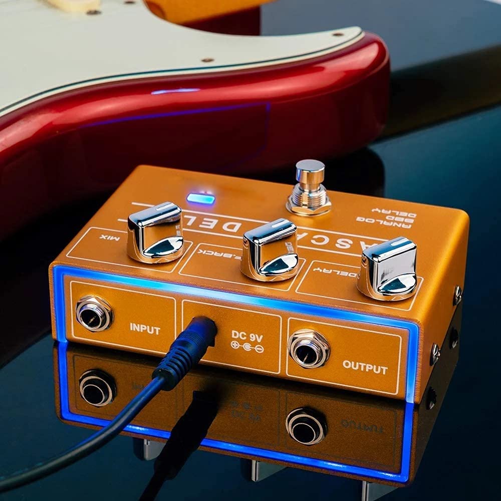 WYFDP Delay Effect Pedal by Classic BBD Deliver Warm Natural Sound Perfect for Solo Analog Delay Guitar Pedal