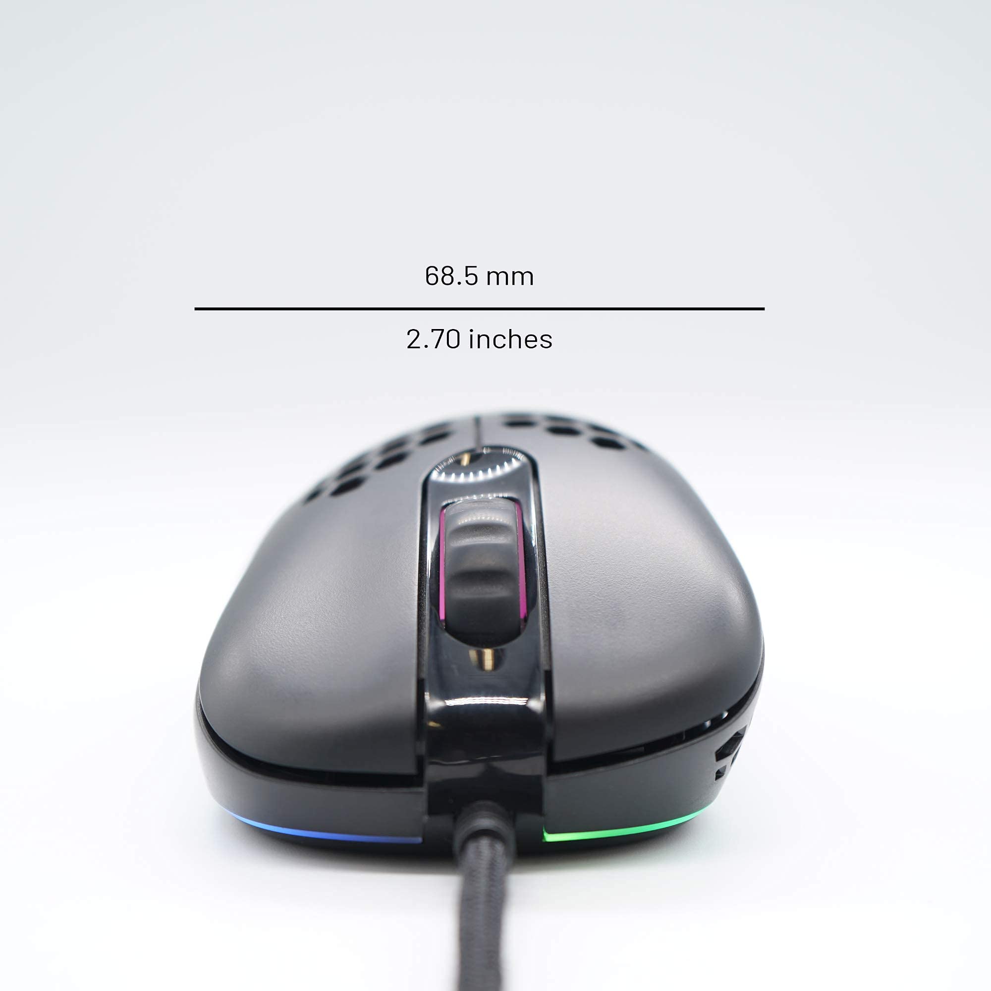 Projects Gaming S 001, 16000 DPI, PMW 3389, RGB, 2.22 oz (63g), Ergonomic, 7 Buttons, Lightweight Honeycomb Shell Wired Gaming Mouse